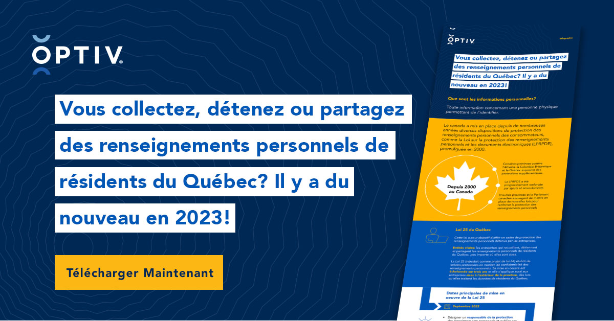 La nouvelle Loi 25 sur la protection des renseignements personnels s ...