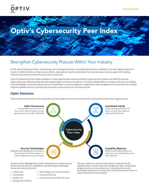 Optiv’s Cybersecurity Peer Index | Optiv
