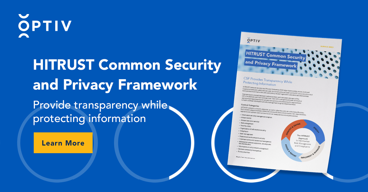 HITRUST Common Security and Privacy Framework | Optiv