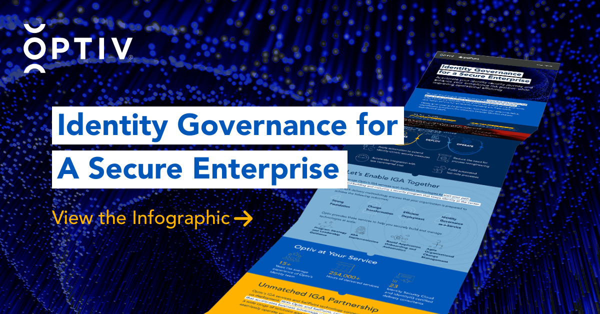 Identity Governance for a Secure Enterprise Infographic | Optiv