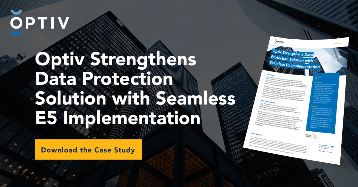 Optiv Strengthens Data Protection Solution | Optiv