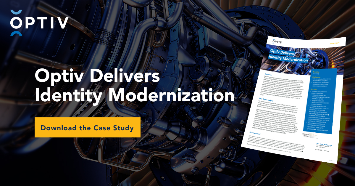 Optiv Delivers Identity Modernization | Optiv