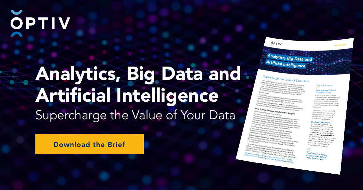 Big Data, Analytics and AI Service Brief | Optiv