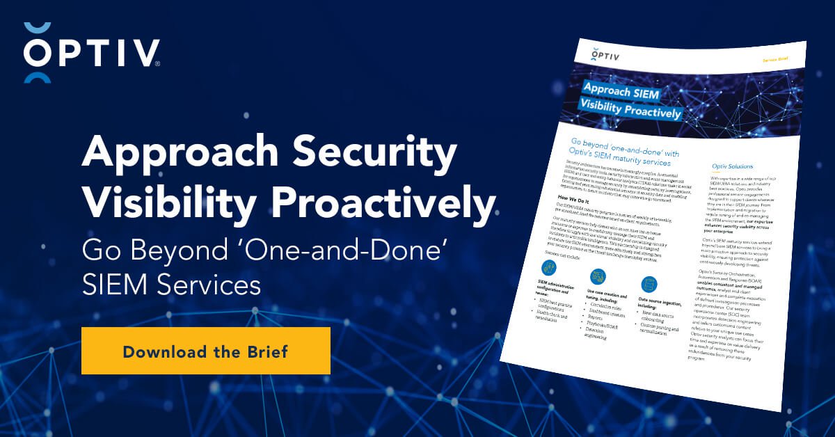 Approach SIEM Visibility Proactively | Optiv