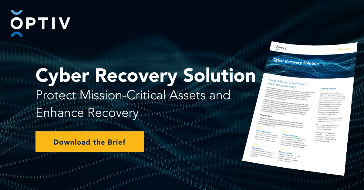 Cyber Recovery Solution | Optiv