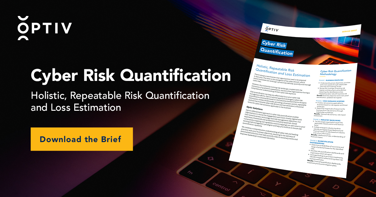 Cyber Risk Quantification | Optiv