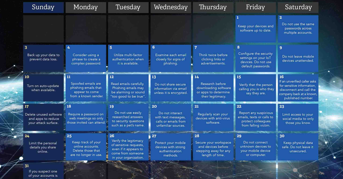 CAM 2021 Calendar | Optiv