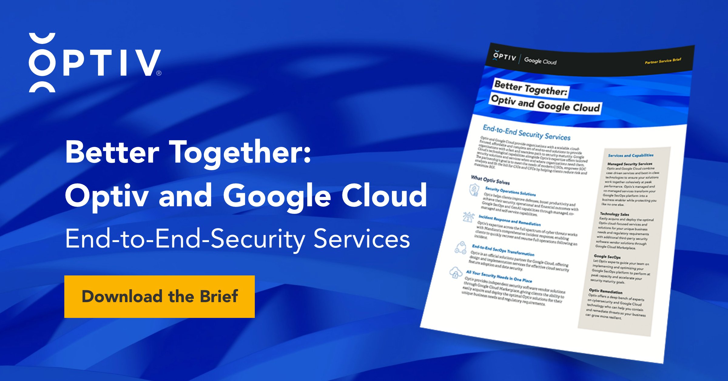 Better Together: Optiv and Google Cloud | Optiv