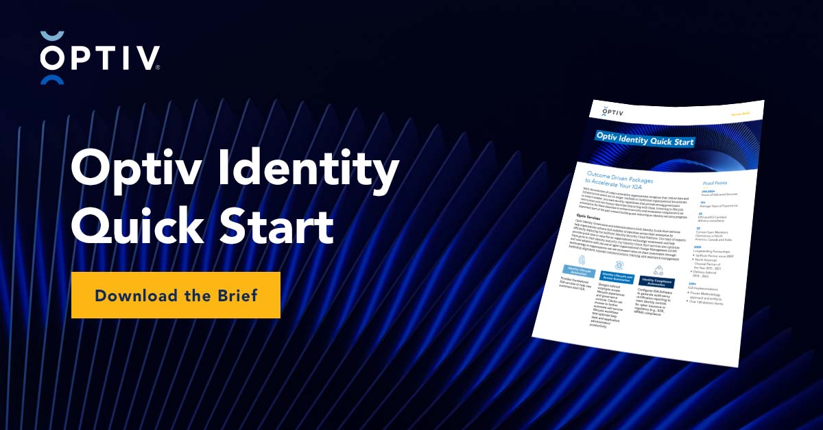 Optiv Identity Quick Start | Optiv
