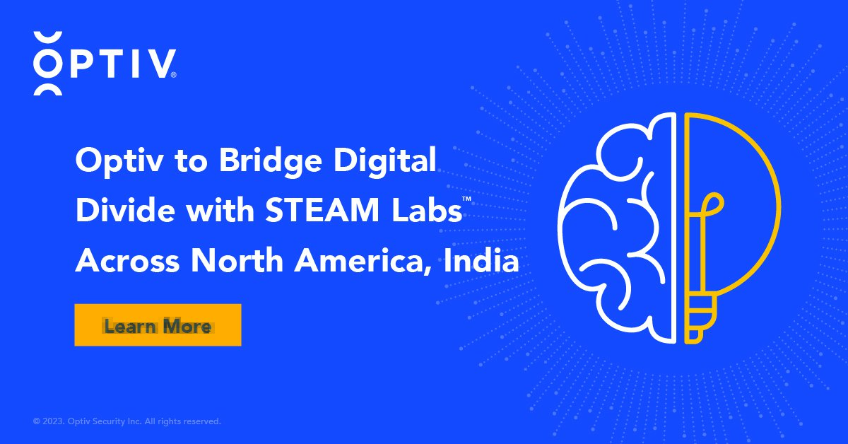Optiv to Bridge Digital Divide with STEAM Labs™ Across North America ...