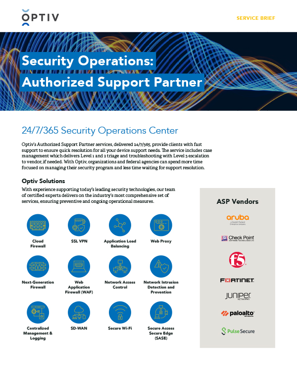 Authorized Support Services | SecOps | Optiv