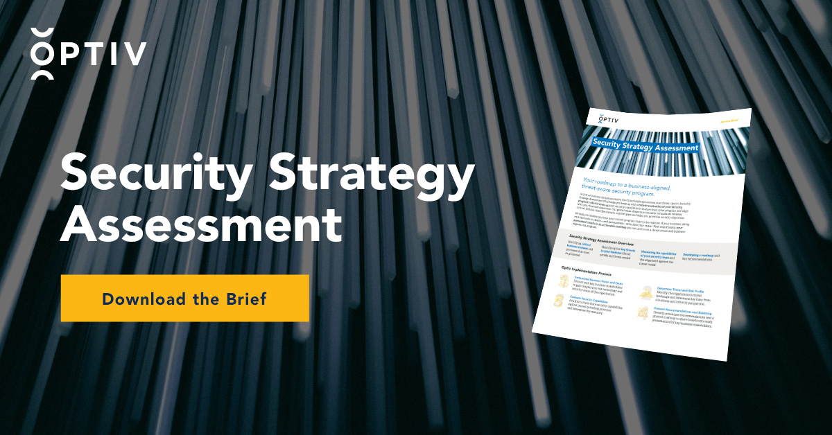 Security Strategy Assessment | Risk | Optiv