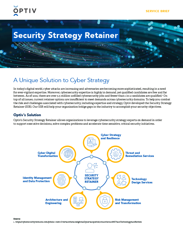 Security Strategy Retainer | Optiv