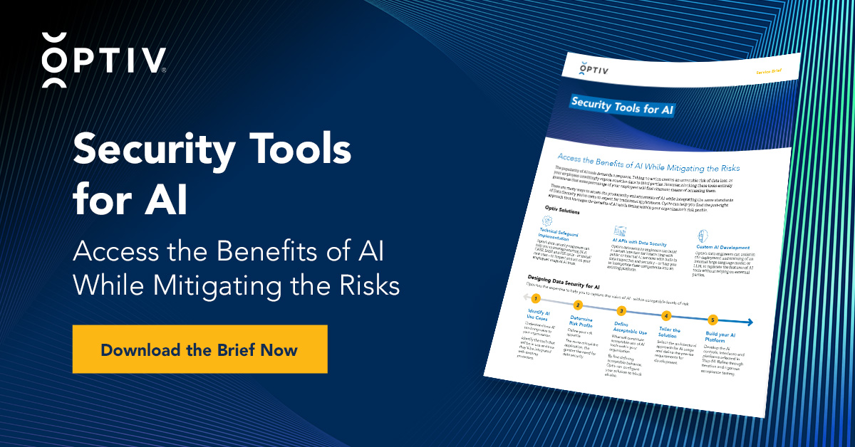 Big Data Analytics & AI, DGPP | Security Tools for AI | Optiv
